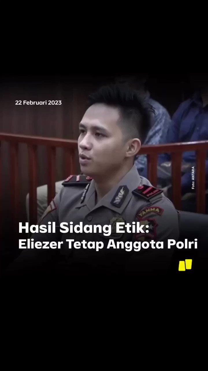 Narasi Newsroom on Twitter: "#BreakingNews Bharada Richard Eliezer, terdakwa pembunuhan ...