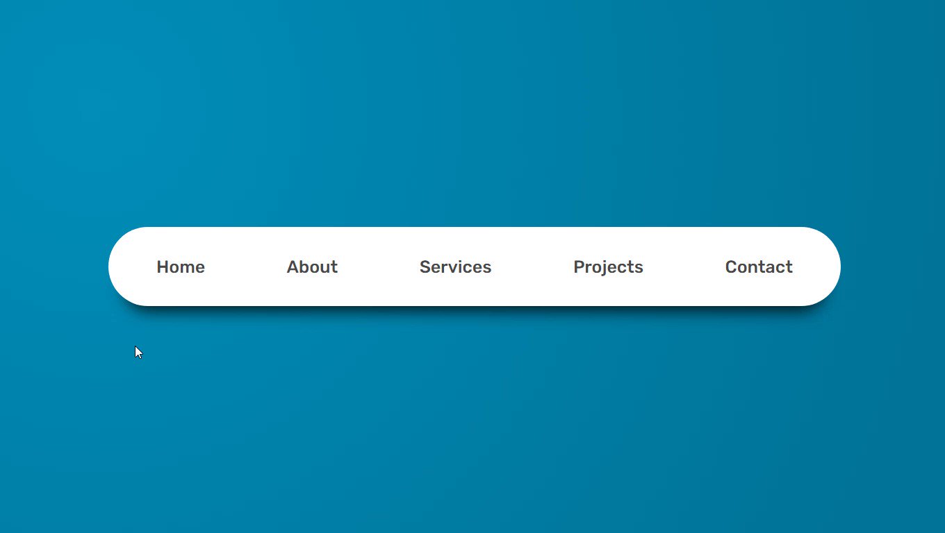Raja Junaid On Twitter Made This Animated Navbar Using Html And Css How Is It Guys Source Code