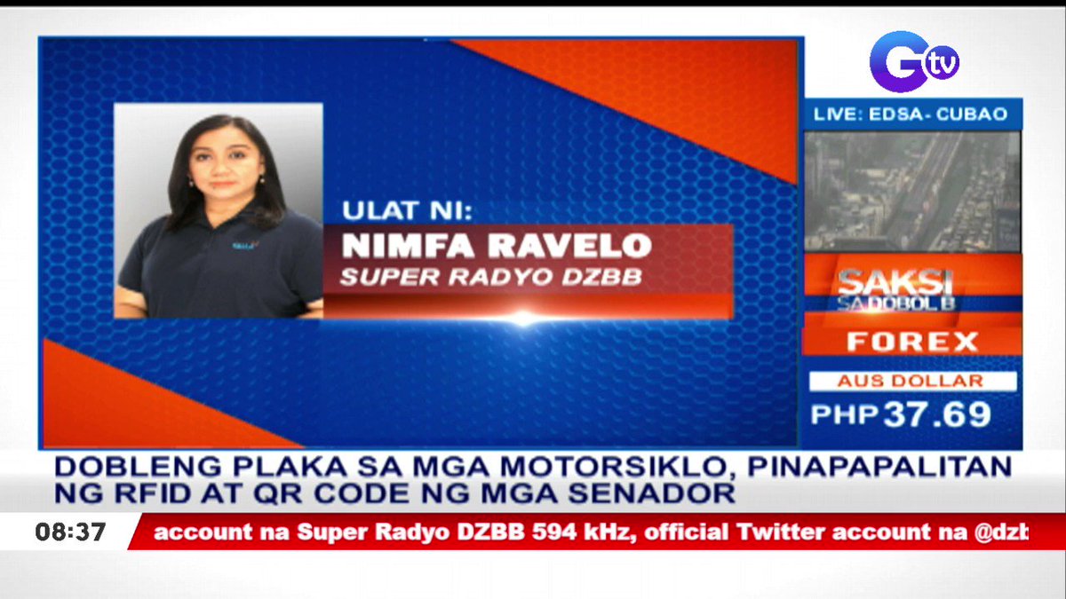 DZBB Super Radyo on Twitter: "Dobleng plaka sa mga motorsiklo, pinapapalitan ng RFID at QR code ...