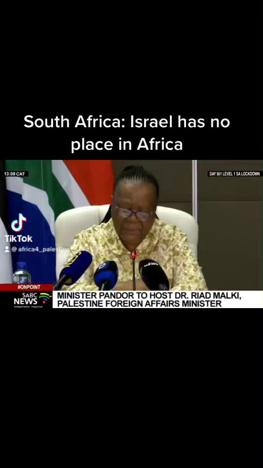 #Africa4Palestine on Twitter: "South Africa’s Foreign Minister has consistently told the world ...