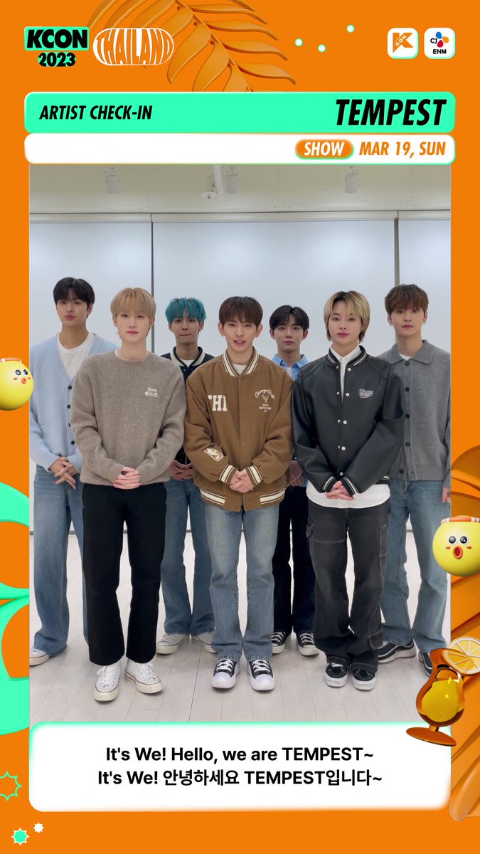 KCON official on Twitter: "#TEMPEST sends a WELCOME message to you, KCONers! #템페스트 가 보낸 웰컴 메시지를 ...