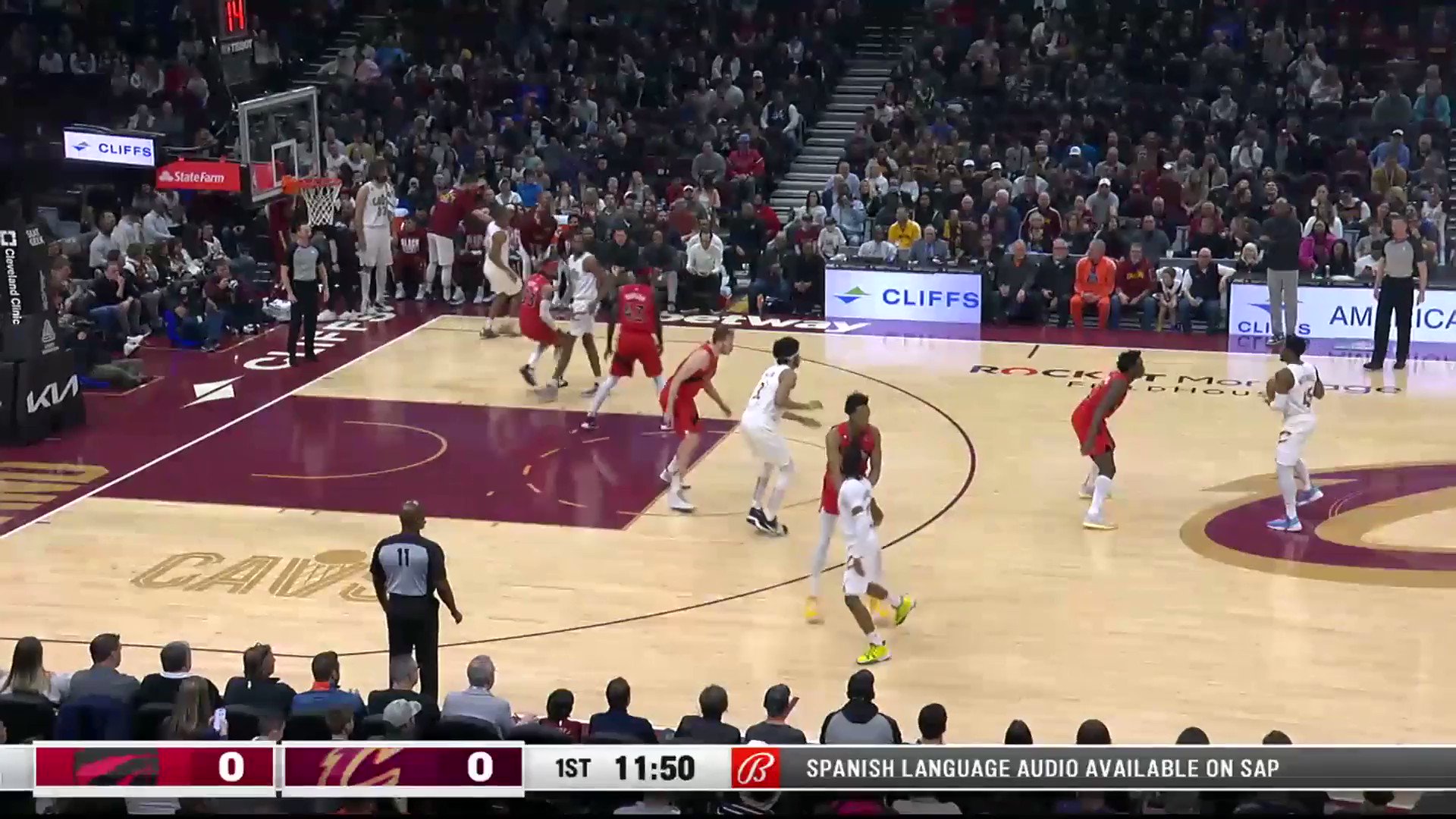 Raptors at Cavaliers / Twitter