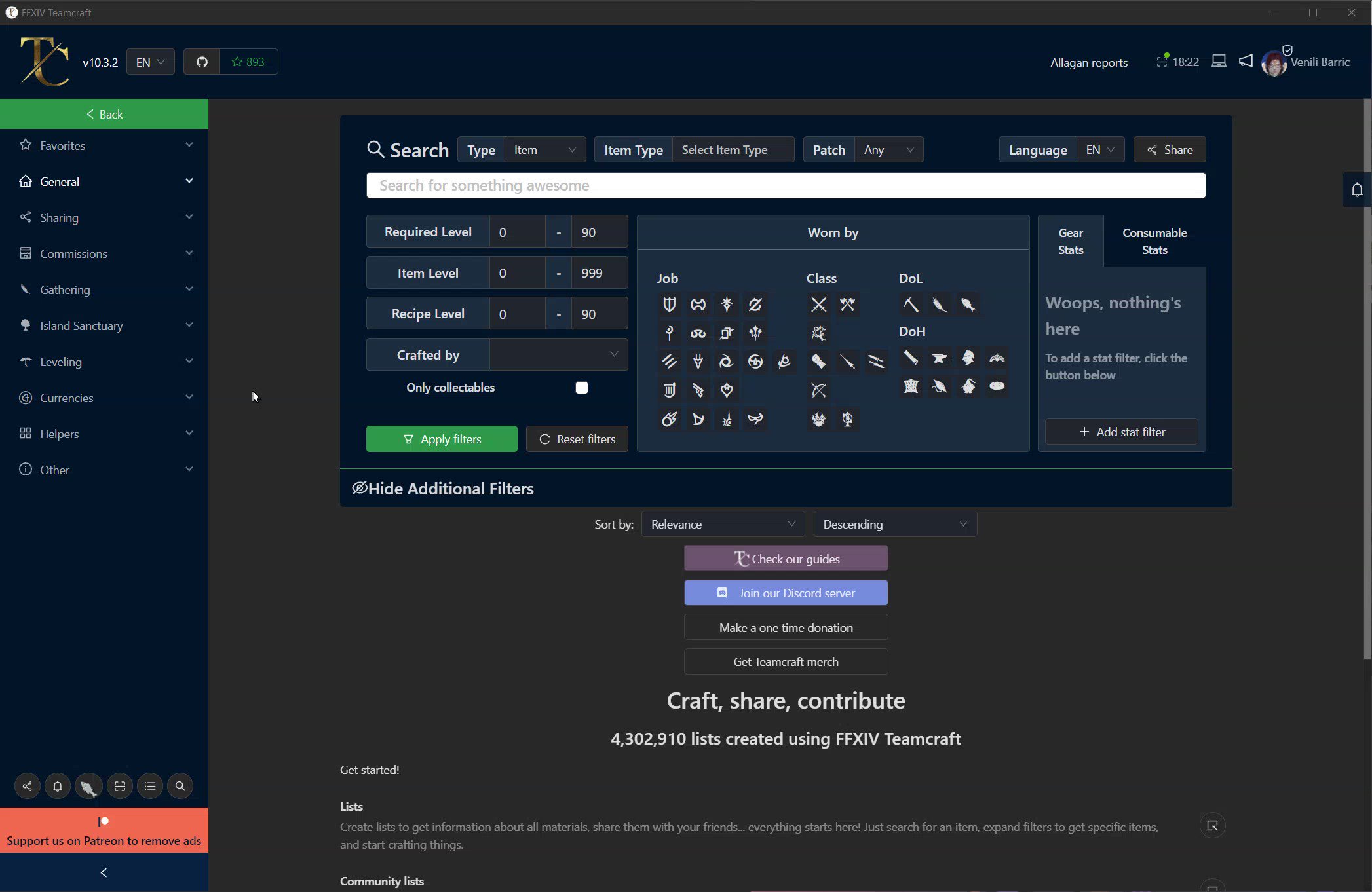 Ffxiv Teamcraft Ffxivteamcraft Twitter