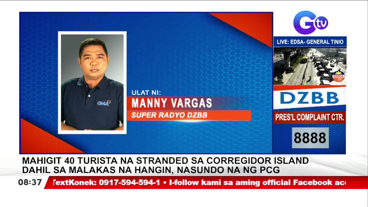Philippine Coast Guard on Twitter: "RT @dzbb: Mahigit 40 turista na stranded sa Corregidor ...