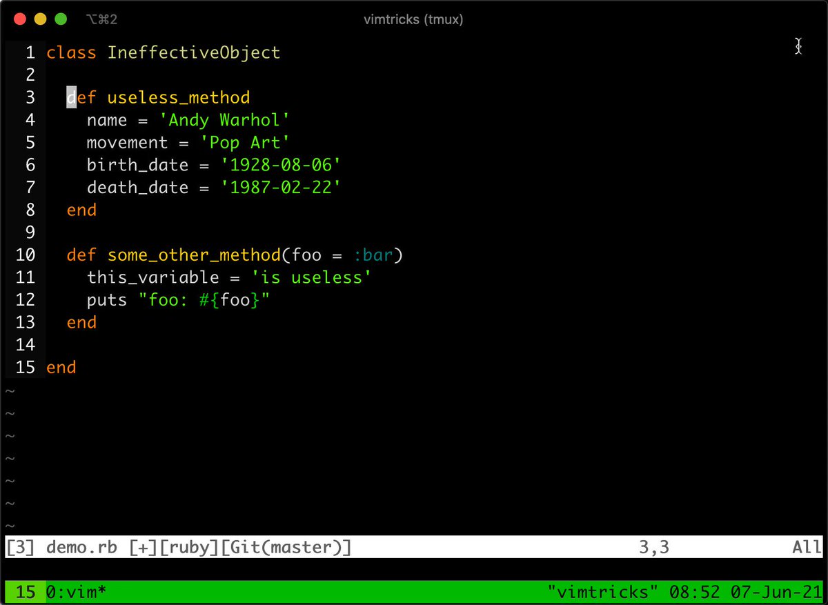 Vimtricks On Twitter Heres How You Can Comment And Uncomment Code Using A Visual Selection