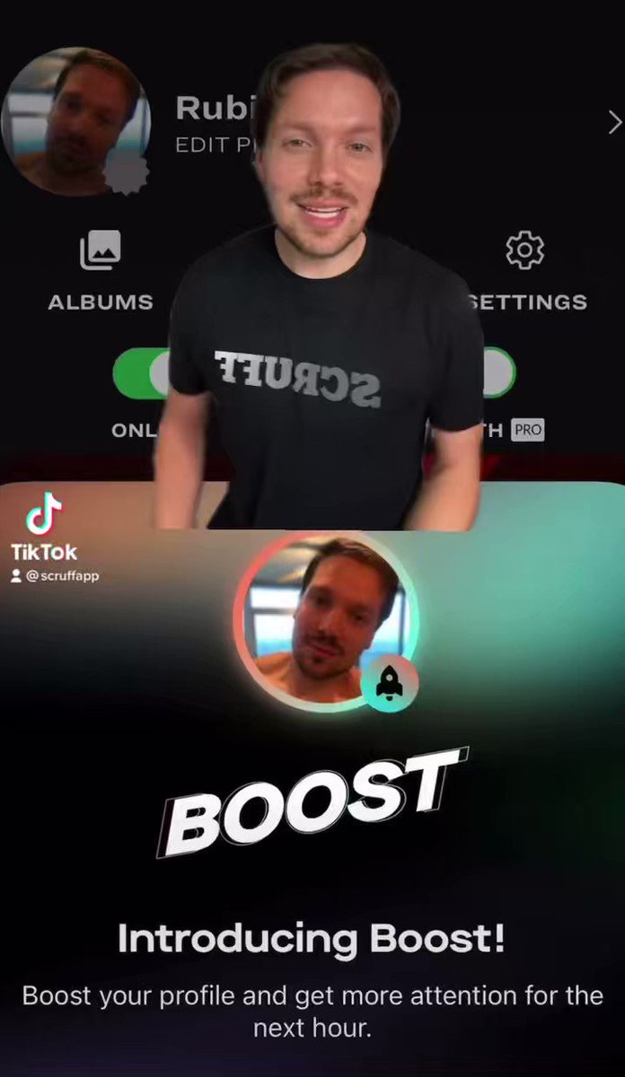 SCRUFF on Twitter: "Try Boosting your profile today… 😏📲🚀 https://tiktok.com/t/ZTRW8s53Q/"