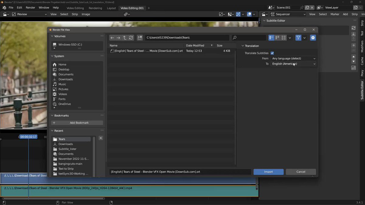 LOPOLY STUDIO on Twitter: "RT @tintwotin: Automatic subtitle translation in the Subtitle Editor ...