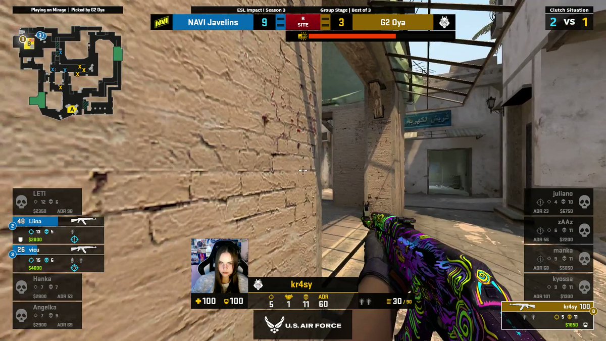 G2 Esports on Twitter: "The 1v2 spray @kr4sy"