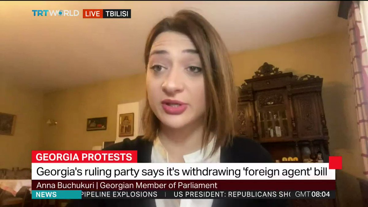 Trt World Now On Twitter Georgian Member Of Parliament Anna Buchukuri