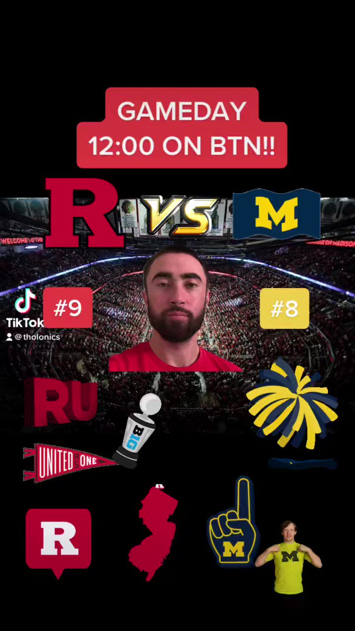 Travis Holonics on Twitter: "IT’S GAMEDAY!! Rutgers takes on Michigan in the BIG Ten Tournament ...