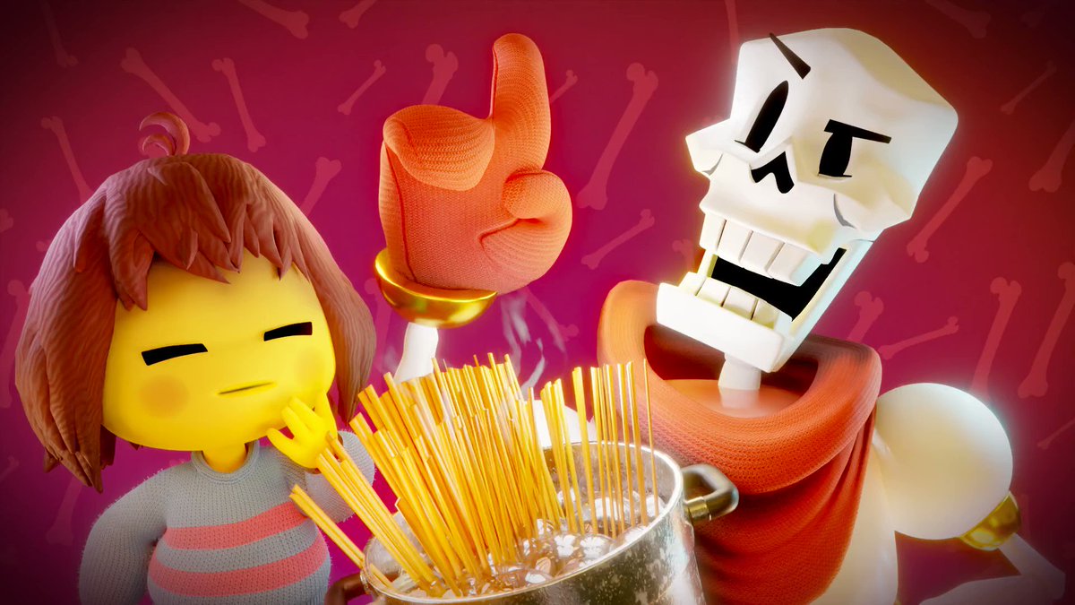 Aƙαɳҽ On Twitter Rt Lupucs Papyrus And Frisk🍝 Let Him Cook Made