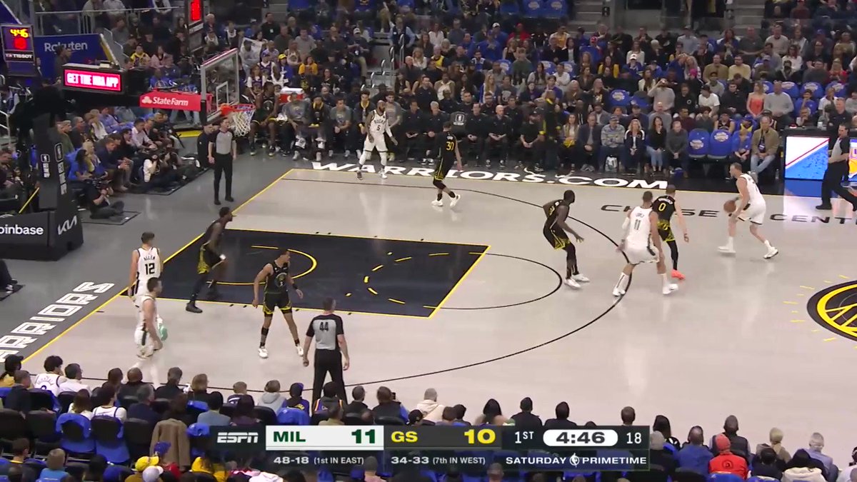 NBA on Twitter: "Brook Lopez from DEEP 🎯 Warriors-Bucks | Live on ABC"