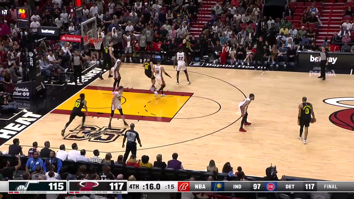 NBA on Twitter: "Bam slams the door with this game-sealing block! @MiamiHEAT win a thriller."