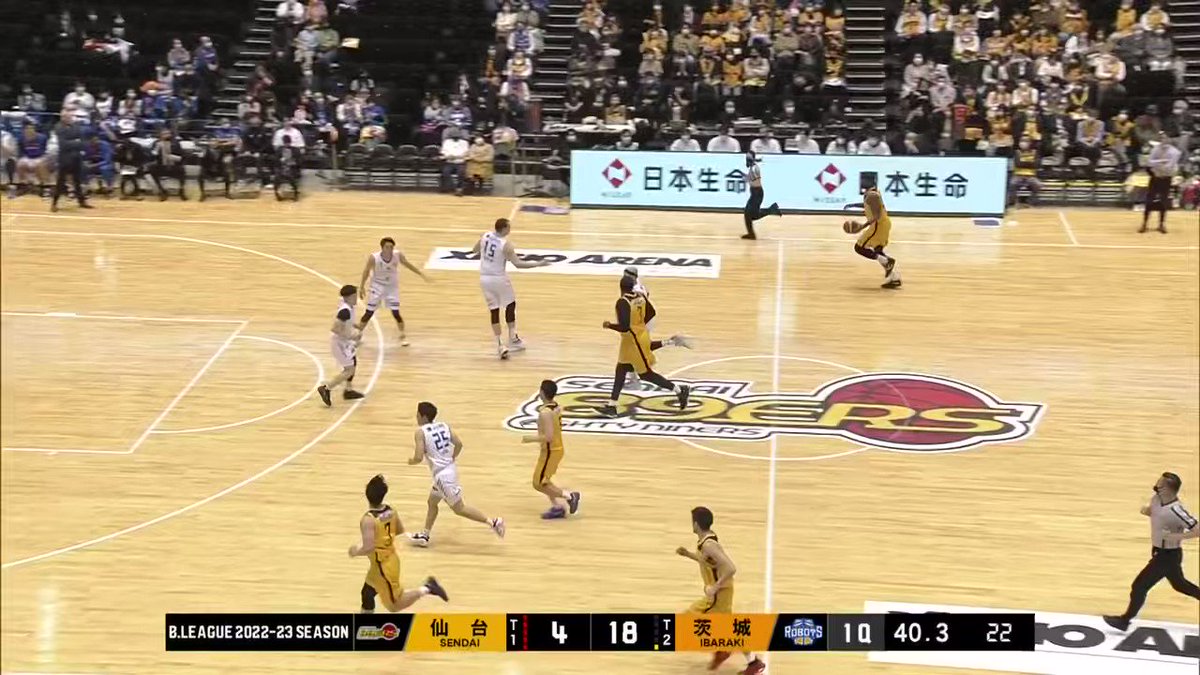 仙台89ERS on Twitter: "第24節 vs 茨城 @ゼビオ フロリダグレープフルーツデー 第1Q終了 仙台 6-18 茨城 #バスケットLIVE で大黄援📡🔥 https ...