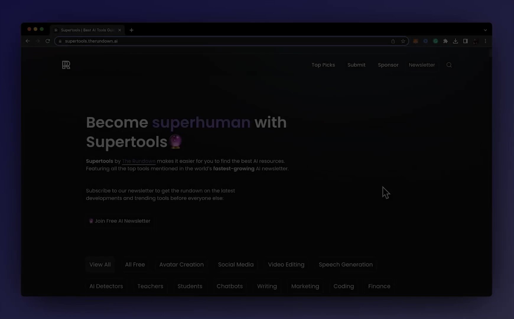 The Rundown AI on Twitter: "Announcing Supertools by The Rundown: Our new site keeps track of ...