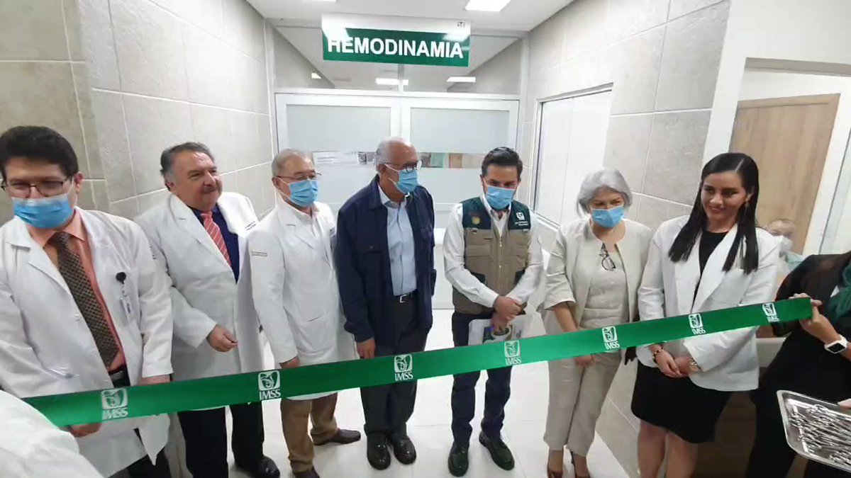 IMSS on Twitter: "Inauguración y corte de listón de la Sala de Hemodinamia del Hospital General ...