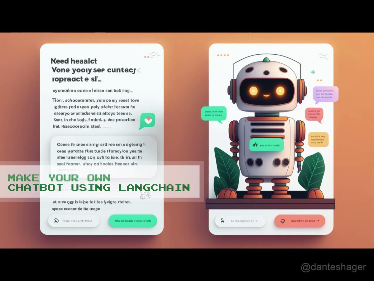 Langchain On Twitter Rt Danteshager Create Your Own Chatbot That Can Interact With Virtually 