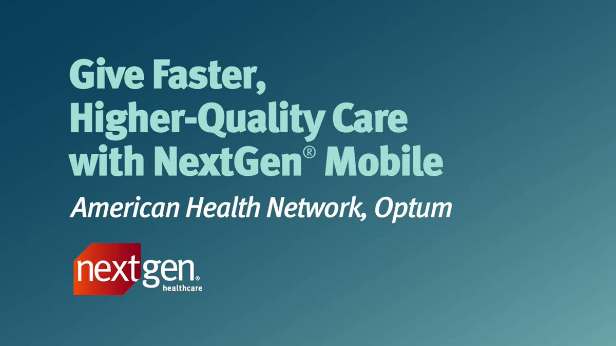 NextGen Healthcare on Twitter: NextGen Healthcare on Twitter: