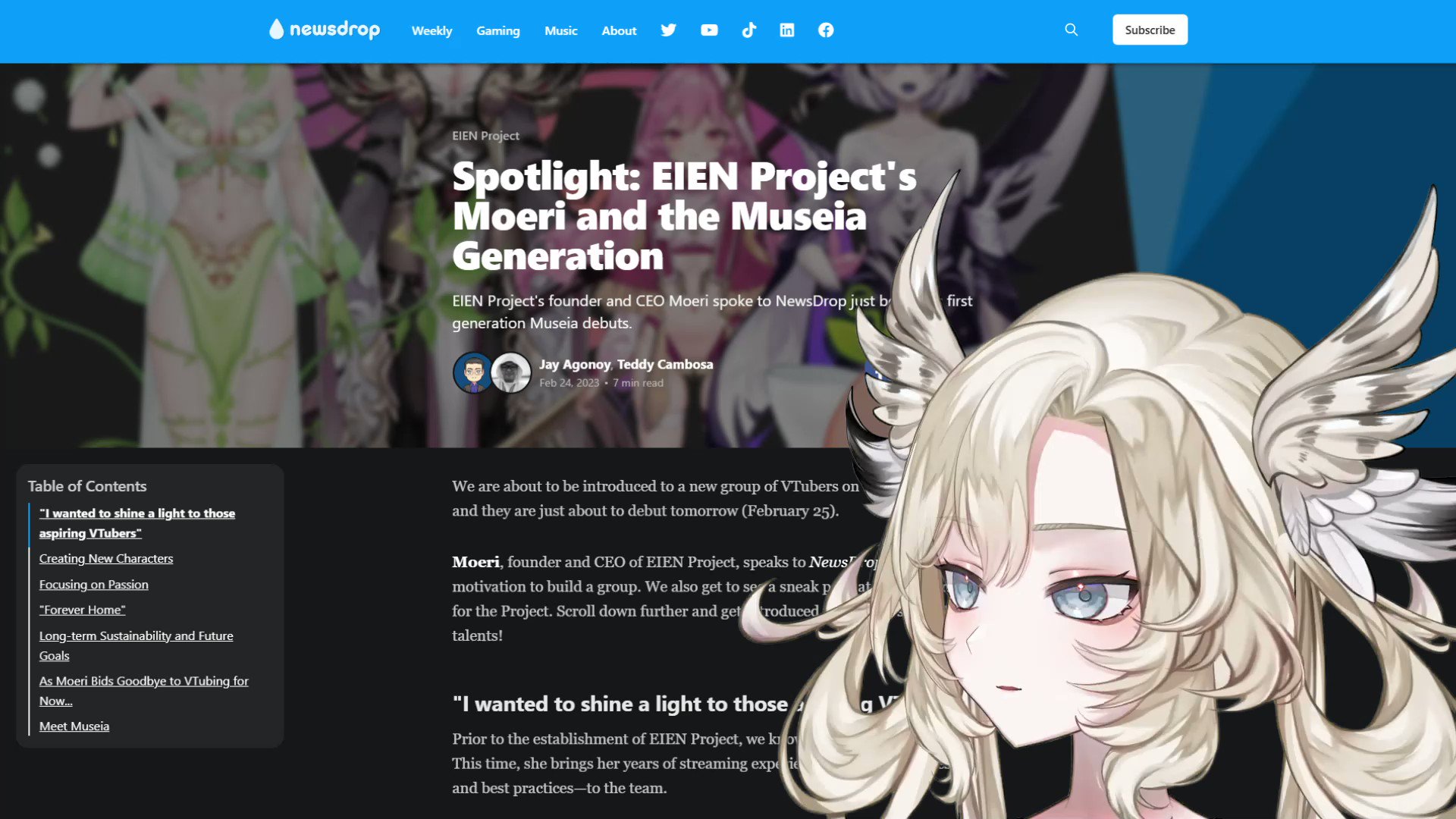 VTuber NewsDrop 💧 《VTuber News Website》 (@vtubernewsdrop) / Twitter