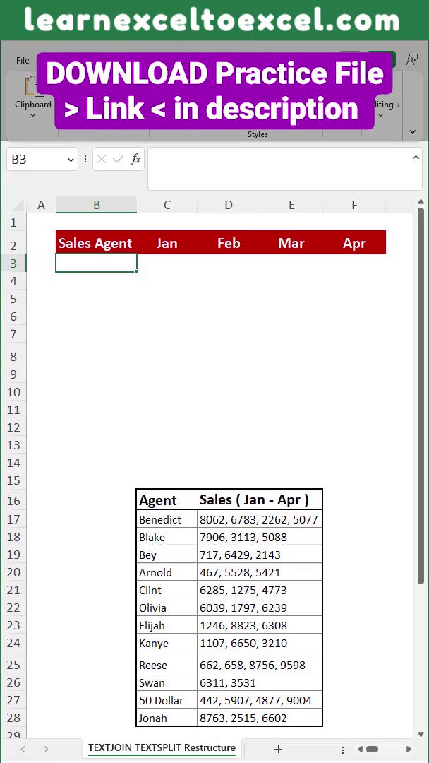 Learn Excel To Excel On Twitter Restructure Data With Excel Dynamic Array Formula Subscribe