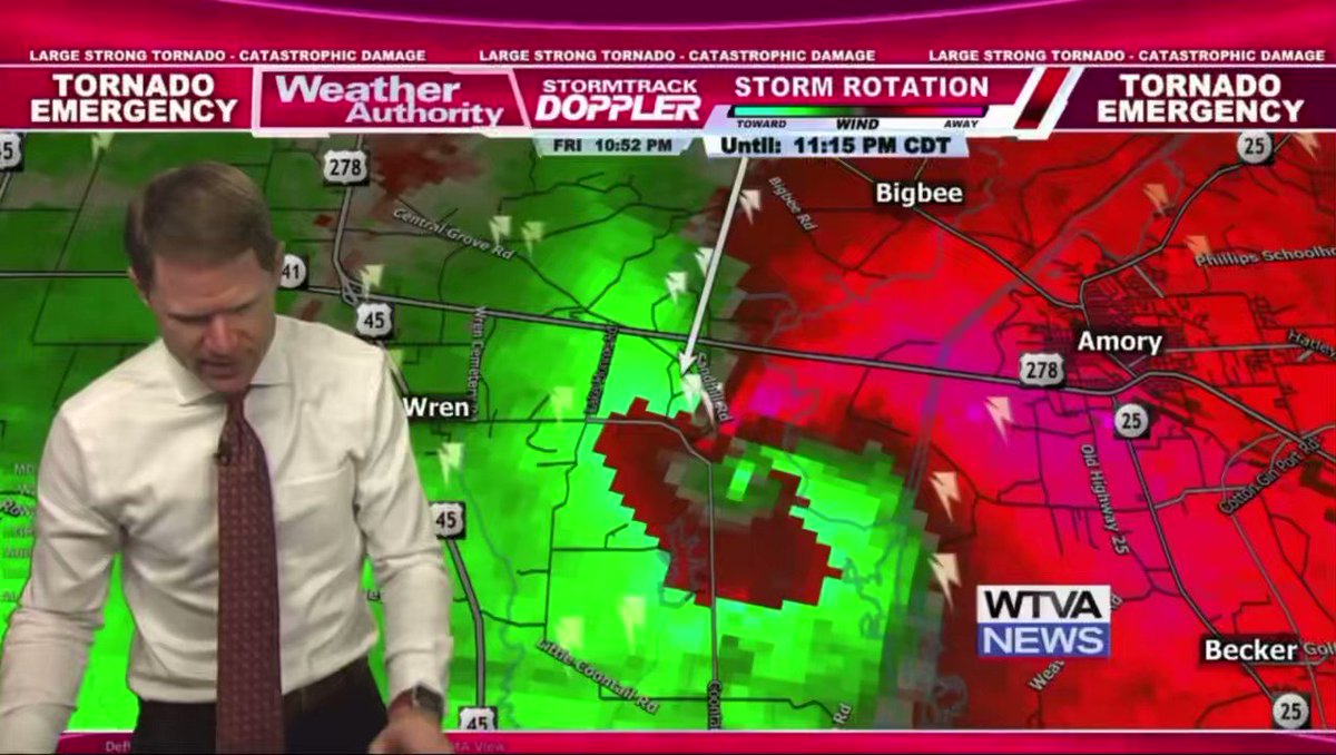 Mike Sington on Twitter: "“Oh, man. Dear Jesus please help them.” WTVA meteorologist Matt ...