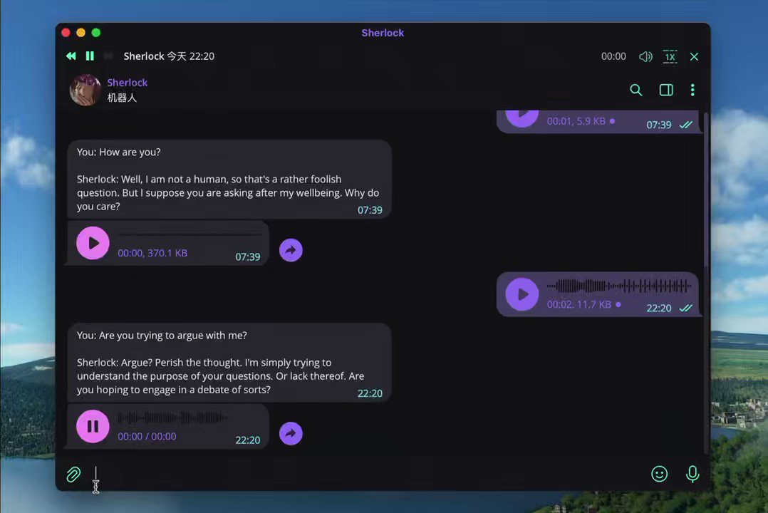 Tw93 on Twitter: "这个 Ai 英语口语机器人 Sherlock 要傲娇不少，相比Samantha 的体贴又是另外一种神奇的风格，看看哪个更适合你🙊 🤖 https://t ...