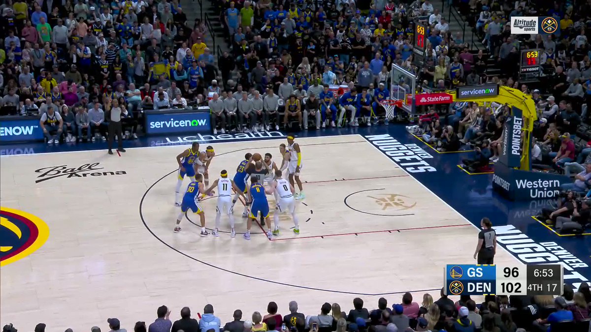 NBA on Twitter: "Jamal Murray is heating up in the 4Q on @NBATV! @nuggets 105 @warriors 96"