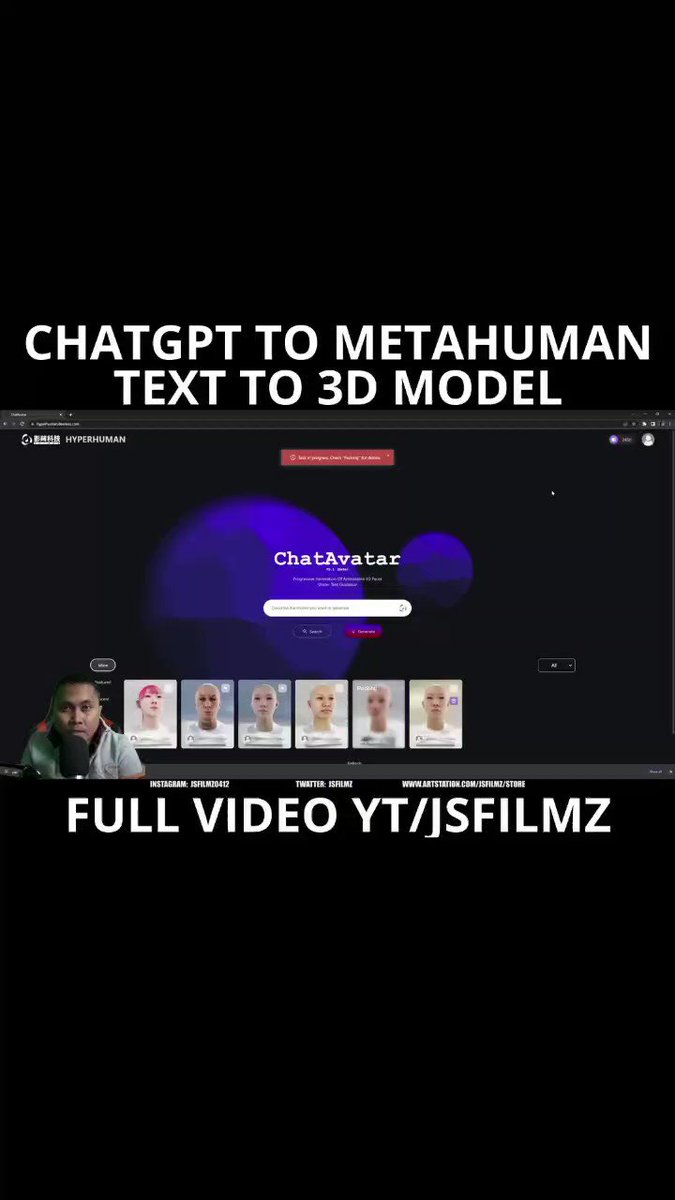 #chatgpt text to #metahuman #chatavatar #animation #hyperhuman #unrealengine5 #AIイラスト ...
