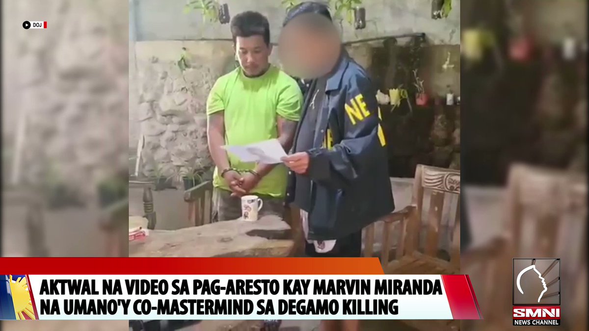 SMNI News on Twitter: "PANOORIN | Aktwal na video sa pag-aresto kay Marvin Miranda na umano'y co ...