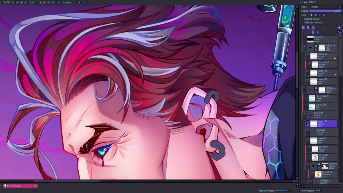 💉- RAIKAIRAN -💉Artist on Twitter: "The rest of my timelapse in paintool SAI 2. Sometimes I just ...