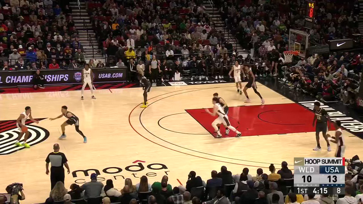 NBA on Twitter: "Team USA’s full court press going to work early at @nikehoopsummit! Watch on ...