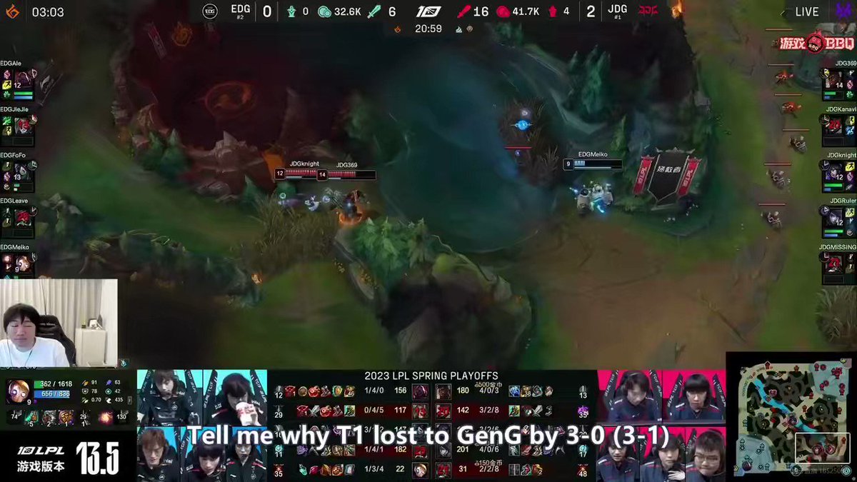 LPL Fanclub on Twitter: "Ning: “tell me why T1 lost to GenG today? It’s not (GenG’s) day at ...