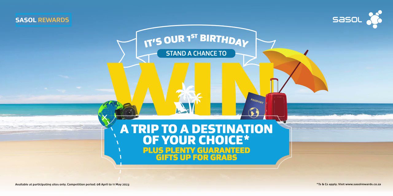 METROFM SABC on Twitter: "It's Sasol Rewards' 1st Birthday, and you can stand a chance to WIN a ...
