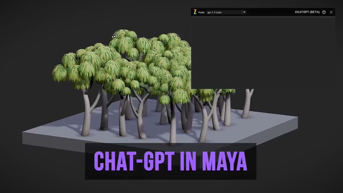 CG Channel on Twitter: "Zoo Chat GPT puts #ChatGPT inside #Maya, making it possible to control ...