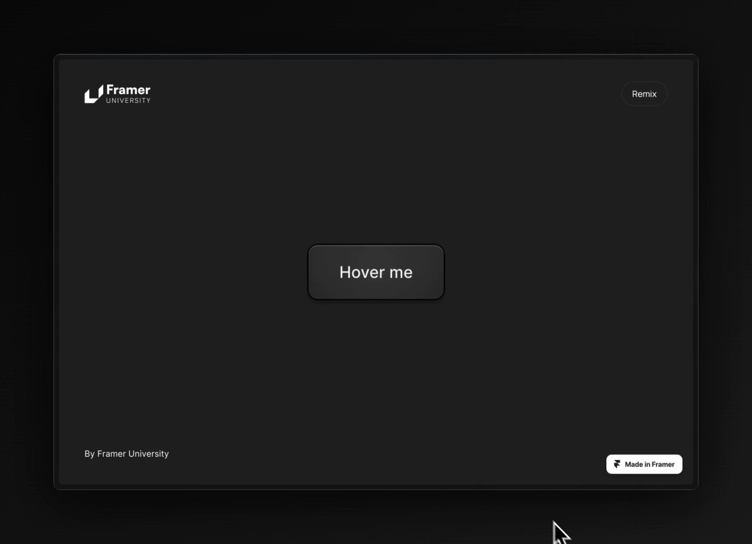 Framer University on Twitter: "🤌 Very clicky button by @verse_ recreated in @Framer. Thanks ...