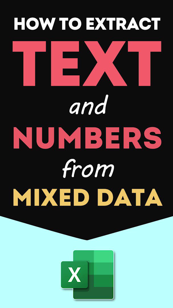 Learn Excel To Excel On Twitter Separate Text And Numbers In Excel From Mixed Data Using Go To