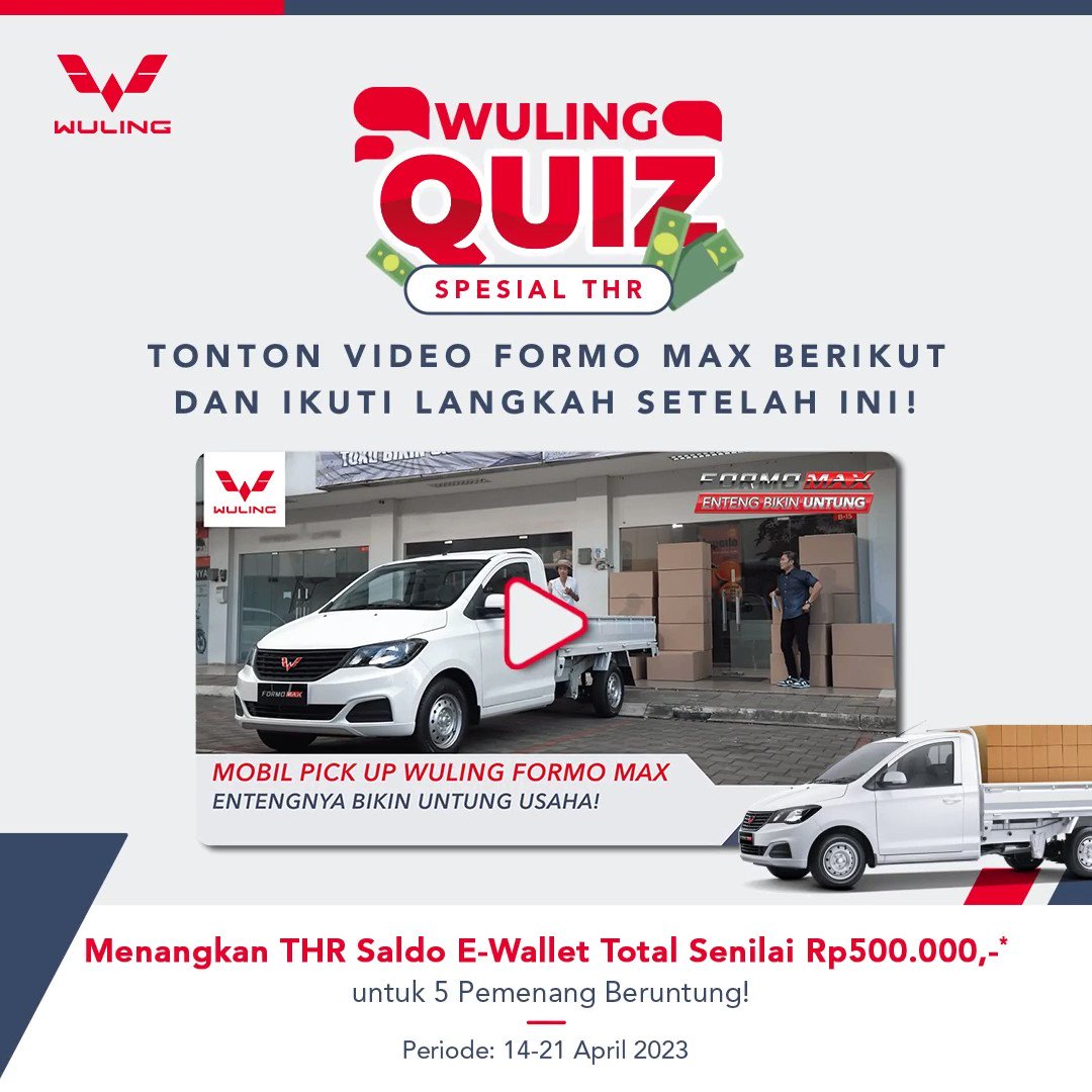 WulingMotorsID on Twitter: "Ayo buruan tonton video Formo Max yang tertera & tuliskan kalimat ...