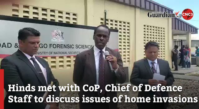 Cnc3tv On Twitter National Security Minister Fitzgerald Hinds Says He