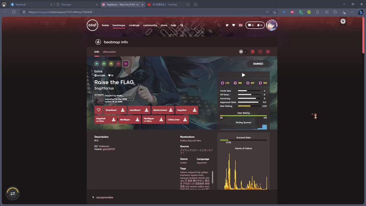 madoc@_1 on Twitter: "osu! Web Replay Viewer update: - Switched to Argon Skin - Enhanced Slider ...
