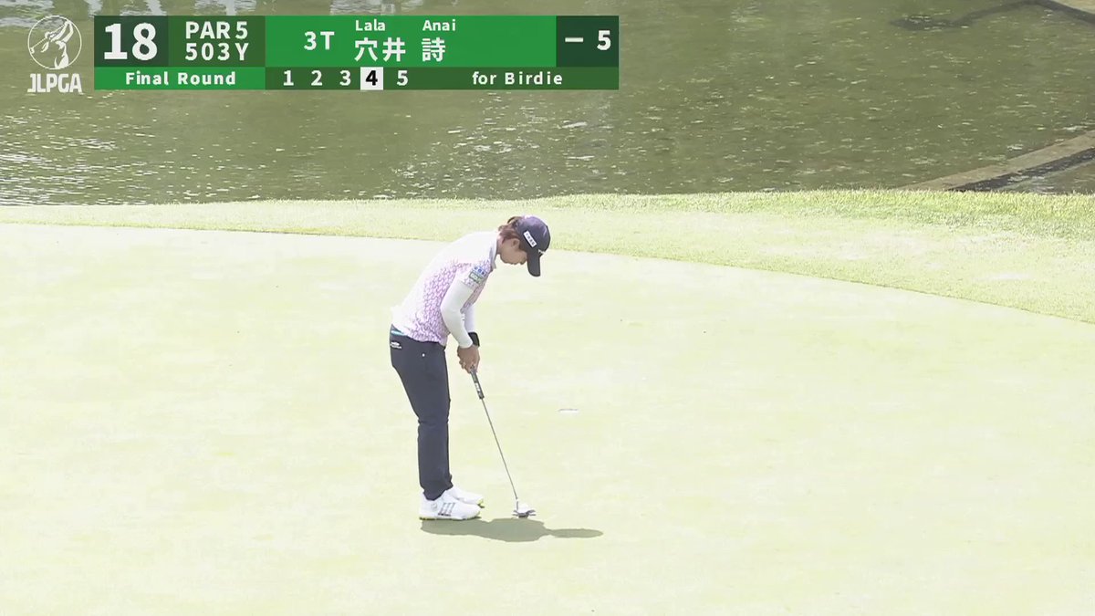 日本女子プロゴルフ協会(JLPGA) on Twitter: "#KKT杯バンテリンレディス 🏆｜#Round3 最終18番で、今日6つ目のバーディー！⭕💪 #穴井詩 は通算6アンダーでホール ...