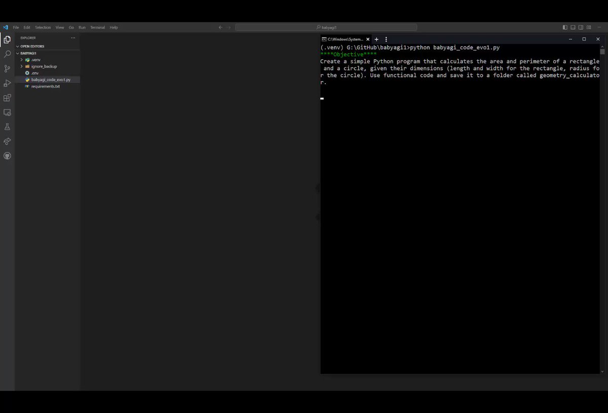 Felipe Schieber on Twitter: "Trying to get BabyAGI to write code combining multiple files. Not ...