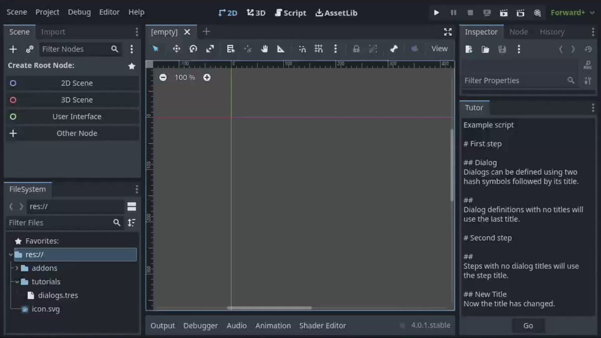 Fornclake Dev On Twitter Import Markdown Text As Godotengine Tutorial Resources That Can Be