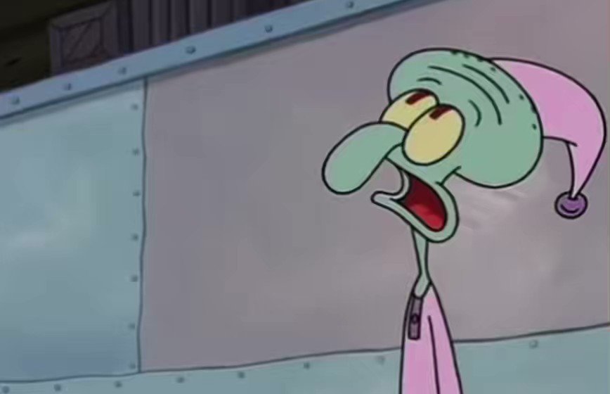 Big Chin On Twitter Why Did You Cut Out Squidwards Reaction