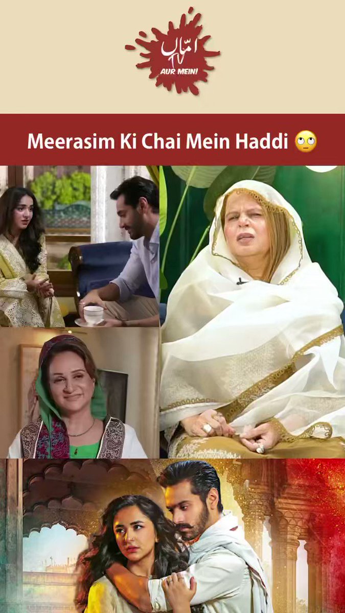 Yumna Zaidi Zone on Twitter: "Amma's voice modulation while mimicking Meerab's romantic 'Chai' 🙈 ...