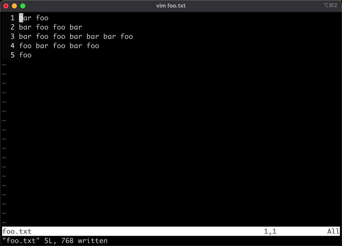 Vimtricks On Twitter Vim Allows You To Use Any Regex Delimiter In Your Pattern Substitution