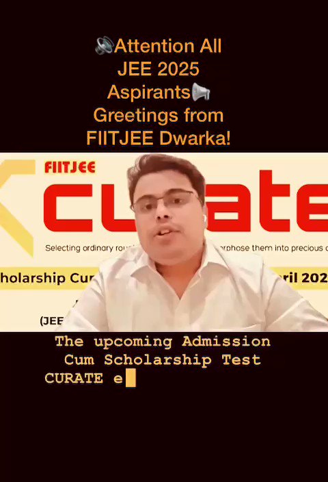 FIITJEE Dwarka on Twitter: ""Unleash Your Potential: Take the CURATE Admission Cum Scholarship ...