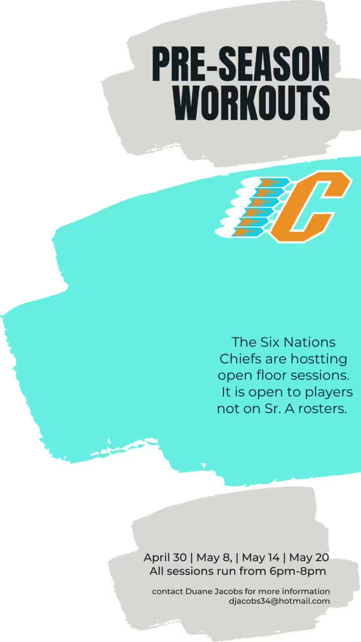 Six Nations Chiefs on Twitter: "Pre-season workouts are back! Open to players not on a Sr A ...