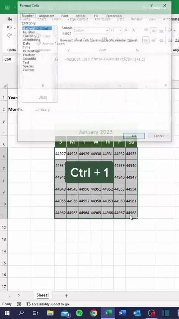 Learn Computer On Twitter How To Make A Dynamic Calendar In Excel 