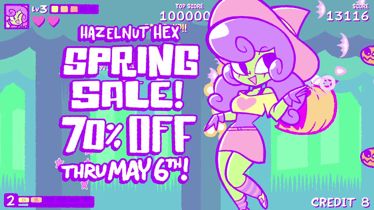 chunderfins Hazelnut Hex out now!! on Twitter: "My arcade-style shmup Hazelnut Hex is currently ...