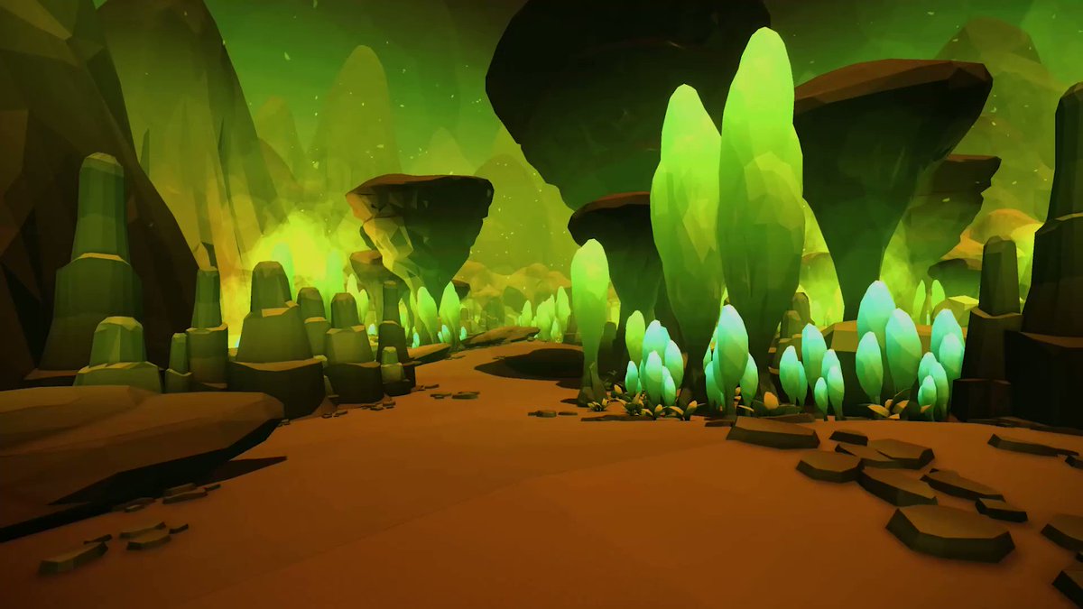 Thomasguillon on Twitter: "Wip on the 3rd biome. Still need to work on the domed structures. # ...